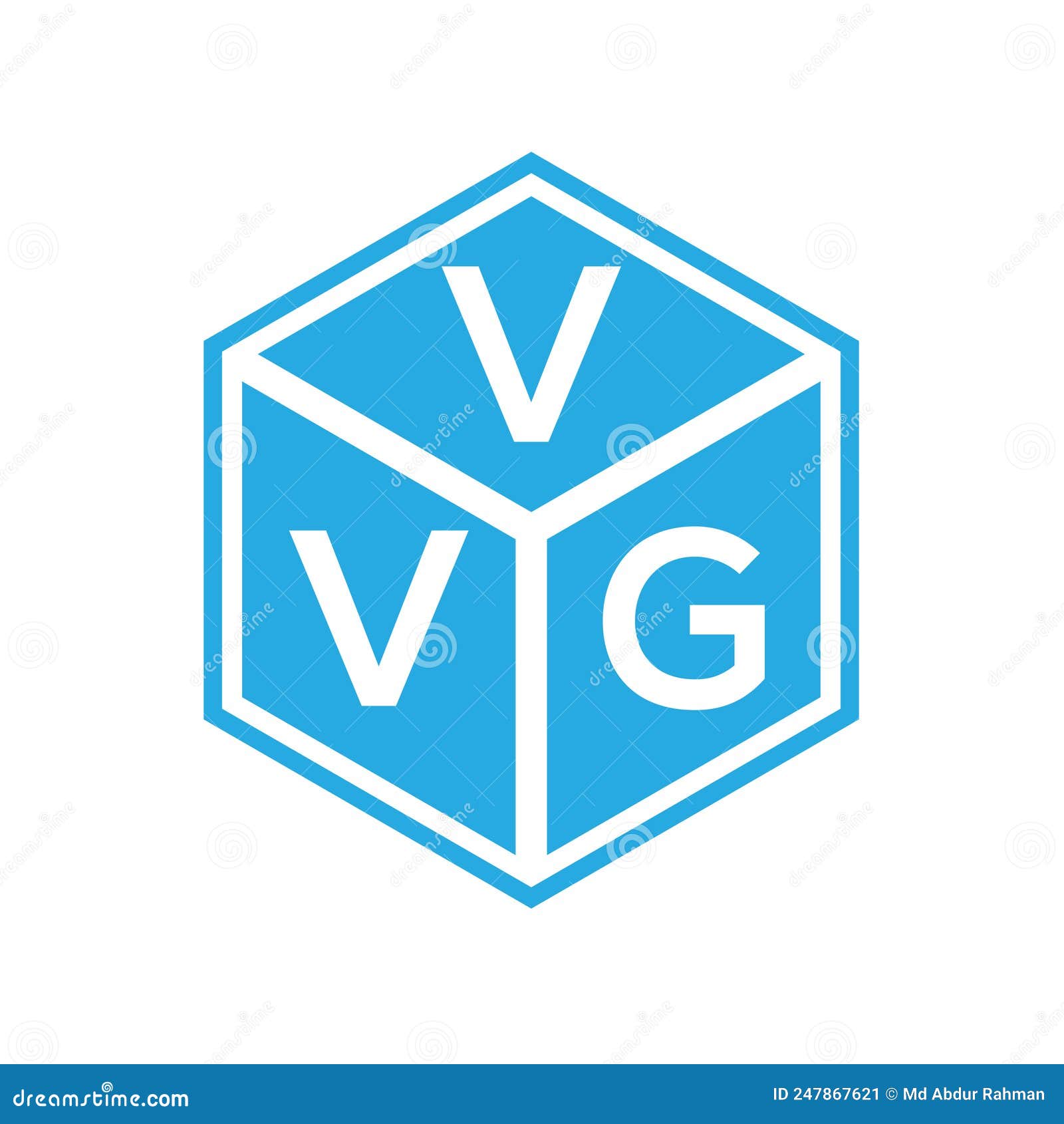 VVG Letter Logo Design On Black Background. VVG Creative Initials ...