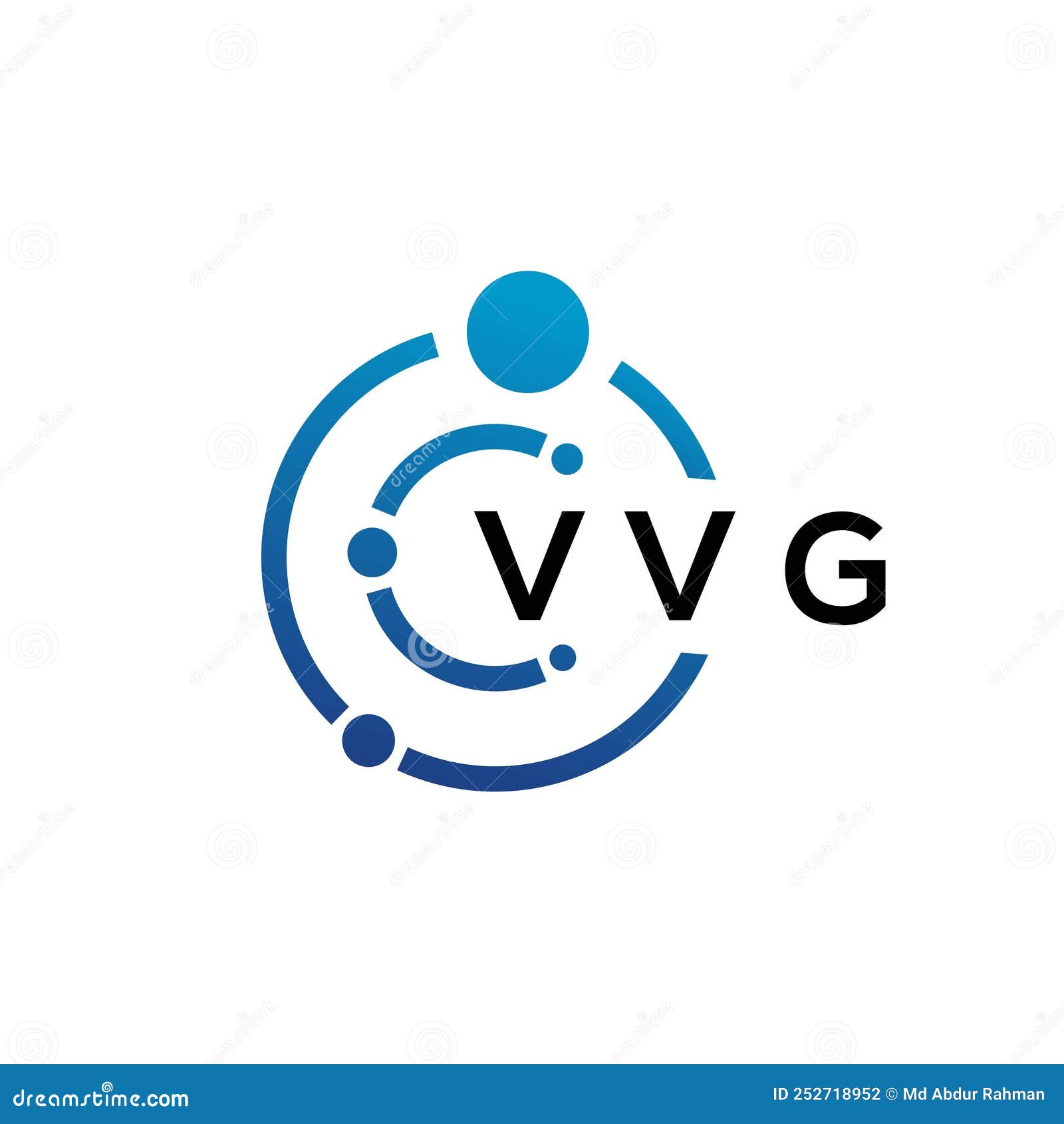 VVG Letter Technology Logo Design On White Background. VVG Creative ...