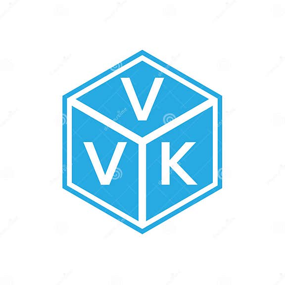 VVK Letter Logo Design on Black Background. VVK Creative Initials ...