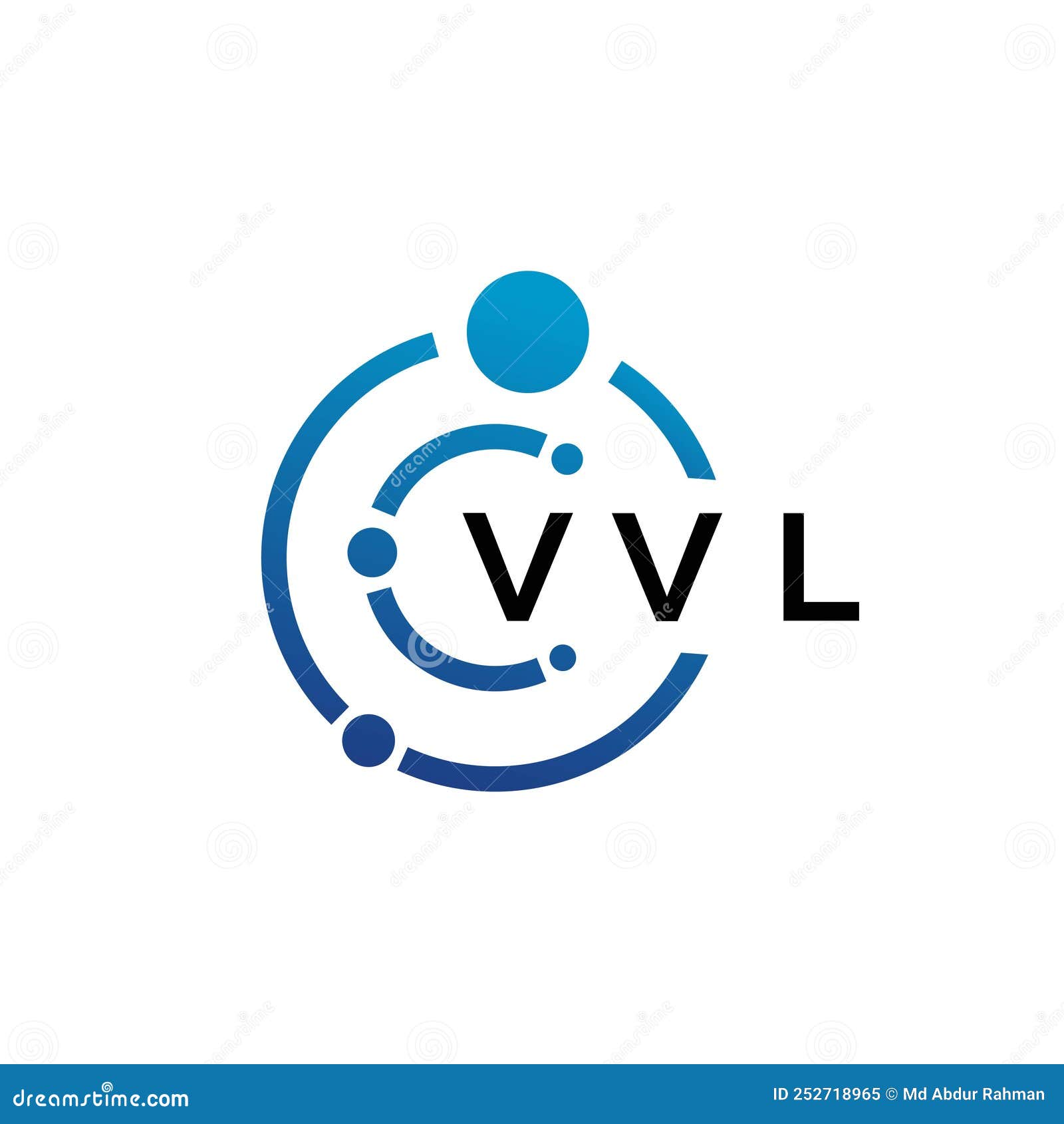 VVL Letter Technology Logo Design on White Background. VVL Creative ...