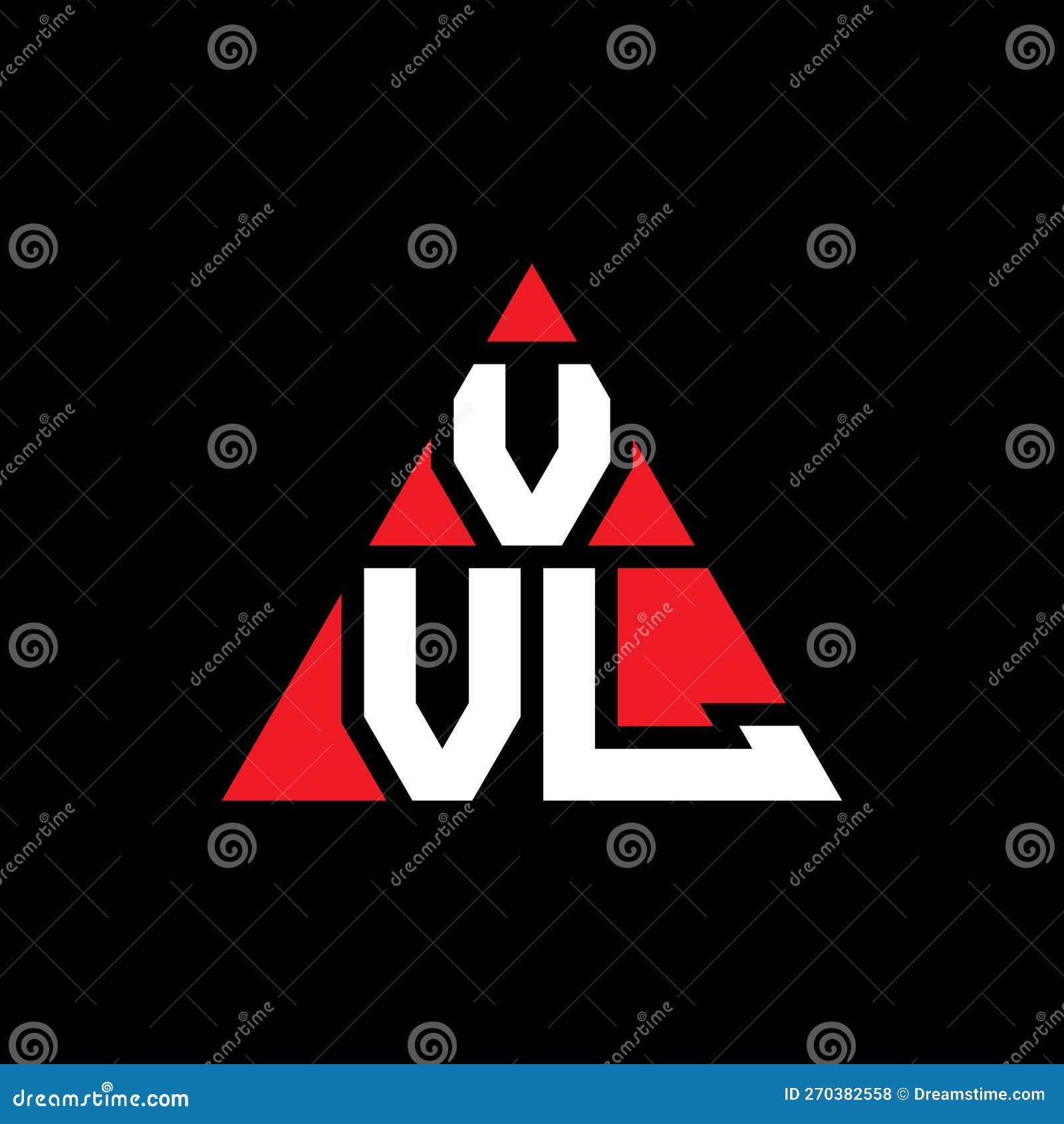 VVL Triangle Letter Logo Design with Triangle Shape. VVL Triangle Logo ...