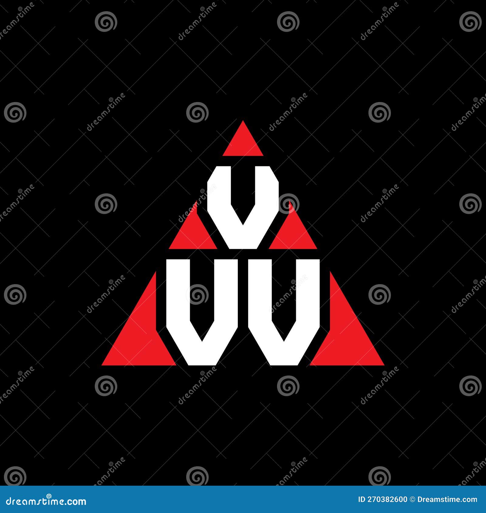 VVV Triangle Letter Logo Design with Triangle Shape. VVV Triangle Logo ...