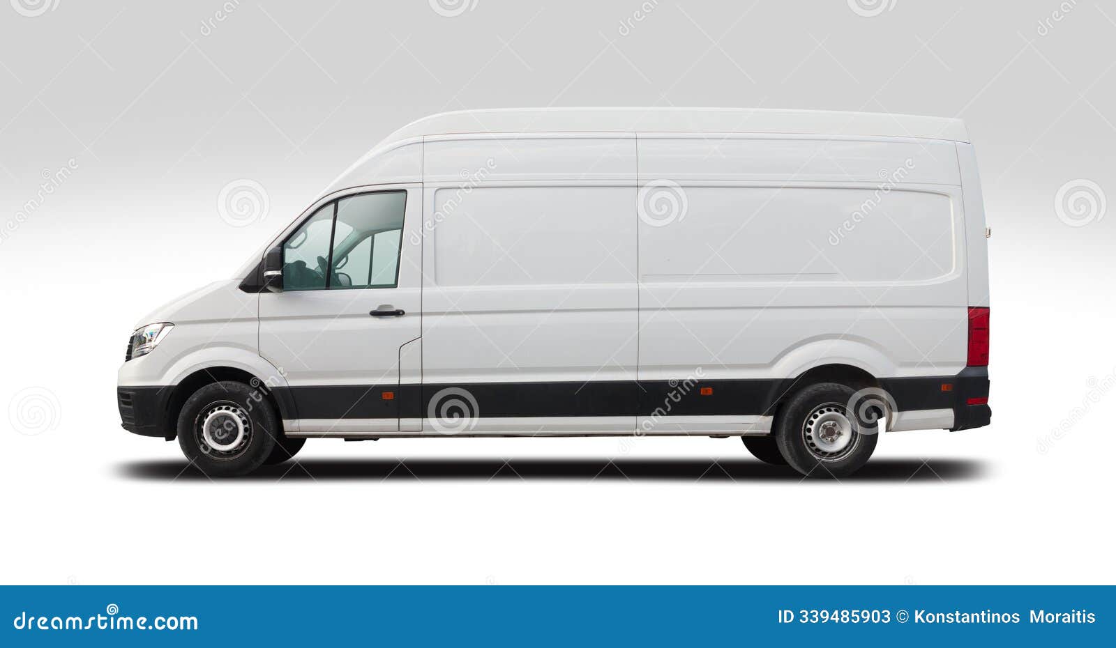 VW Crafter Van Side View Isolated on White Background Editorial Stock ...