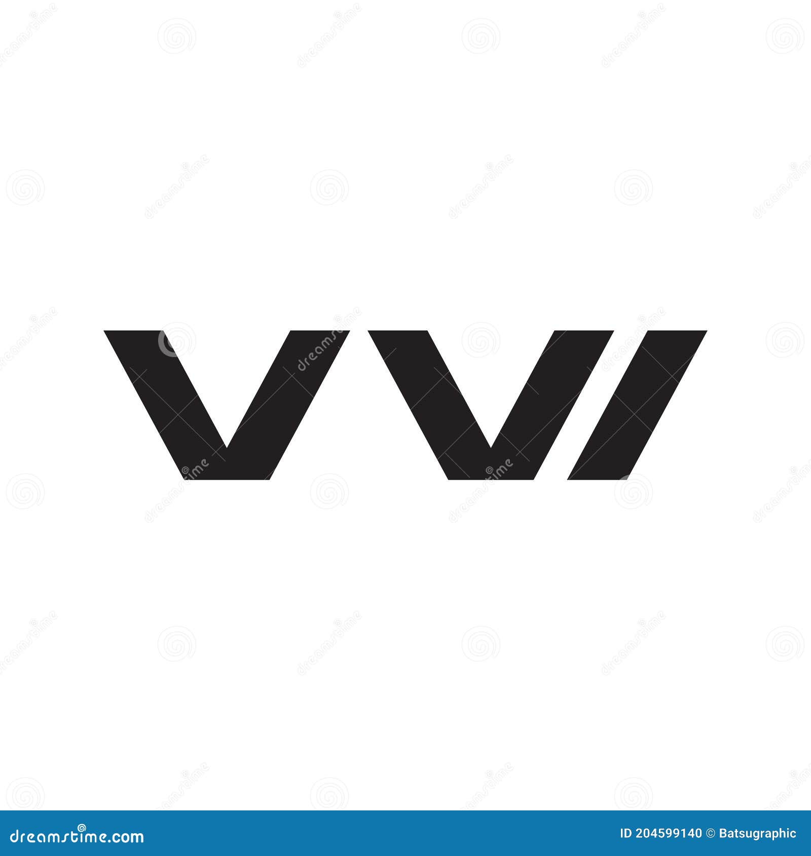 Vw Initial Letter Vector Logo Icon Stock Vector - Illustration of ...