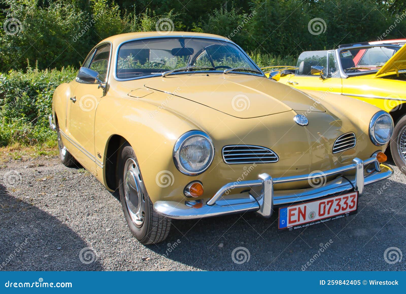 VW Karmann Ghia 1500 coupe editorial image. Image of style - 259842405