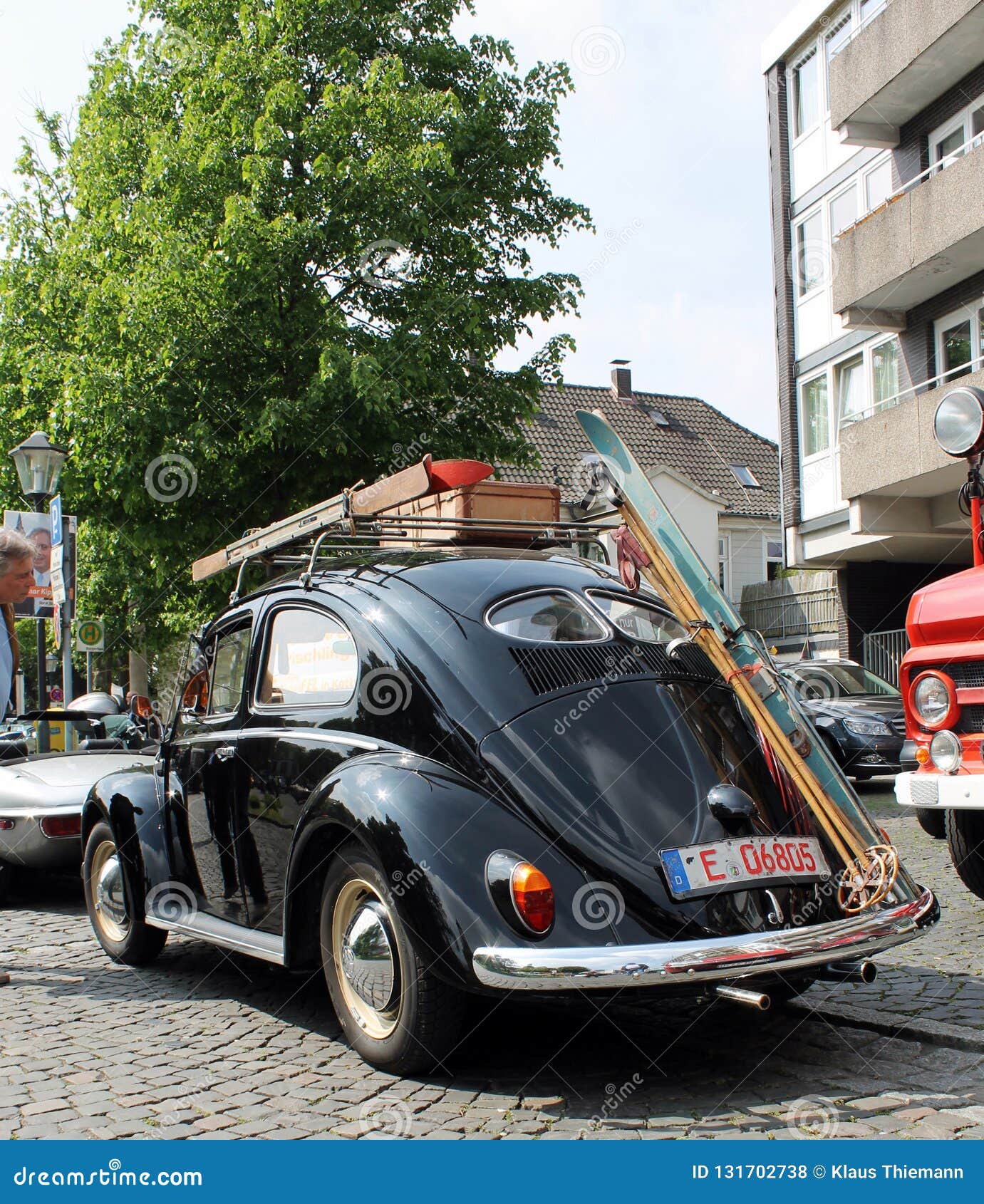 VW-kever Oldtimer Auto in Kettwig Redactionele Stock Foto - Image of ...