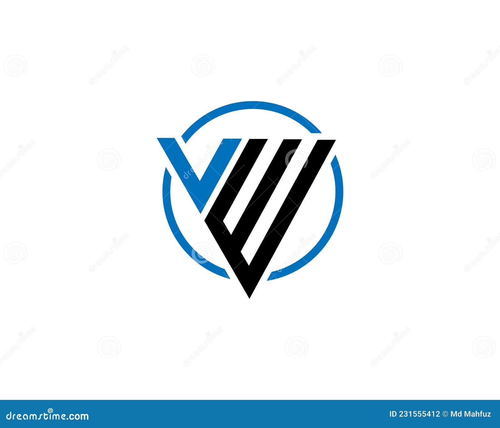 VW Letter Logo and Icon Vector Stock Vector - Illustration of graphic ...