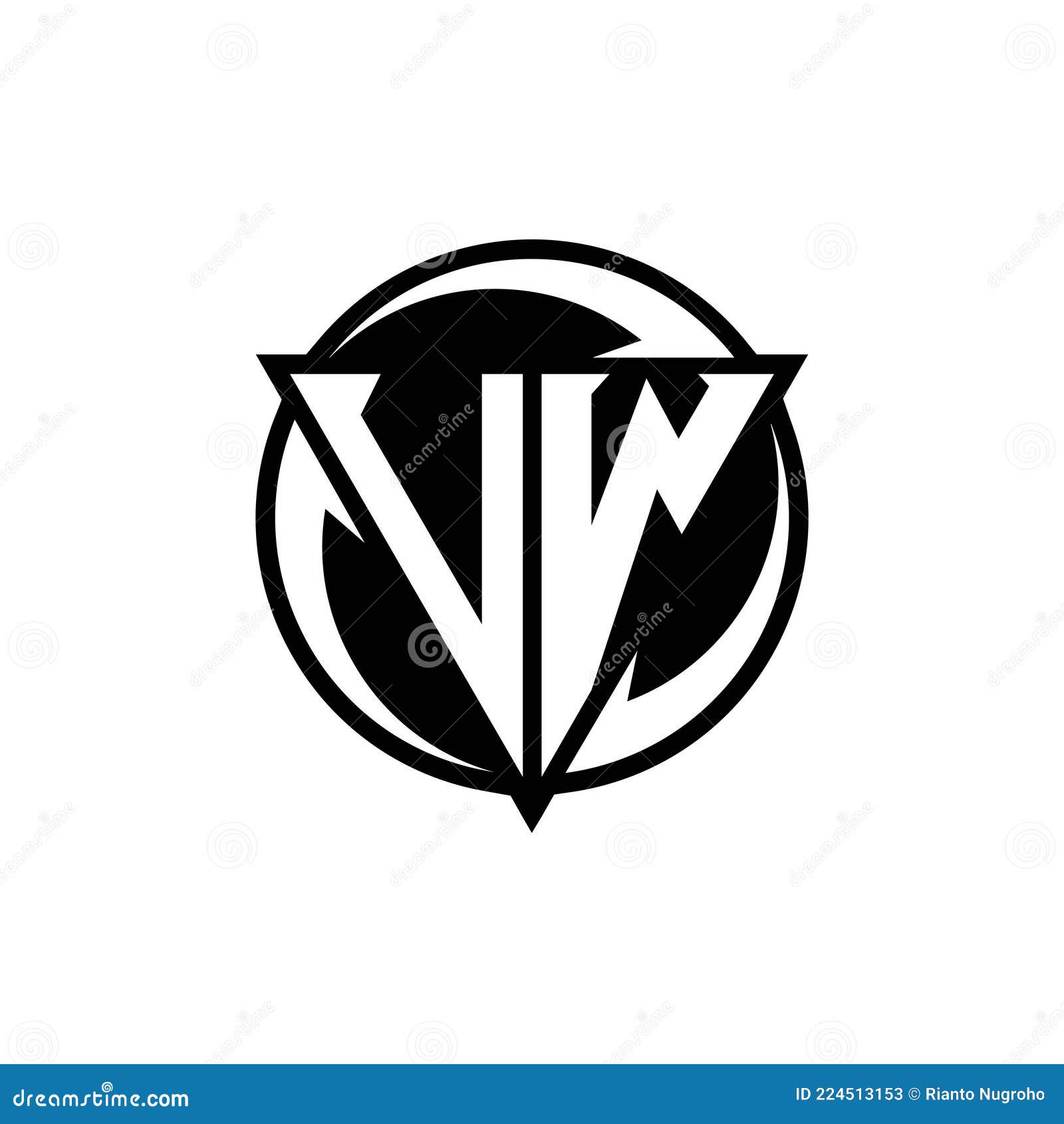 VW Logo Monogram Design Template Stock Vector - Illustration of company ...