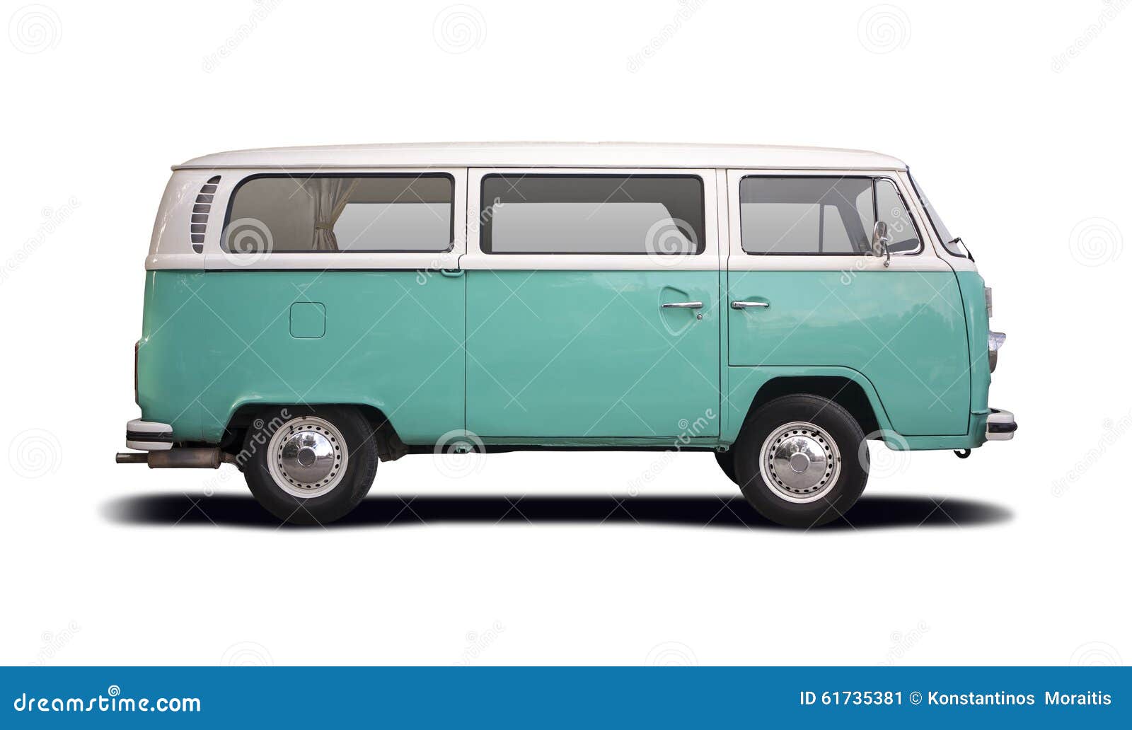 VW T2 camper stock image. Image of german, aqua, isolated - 61735381