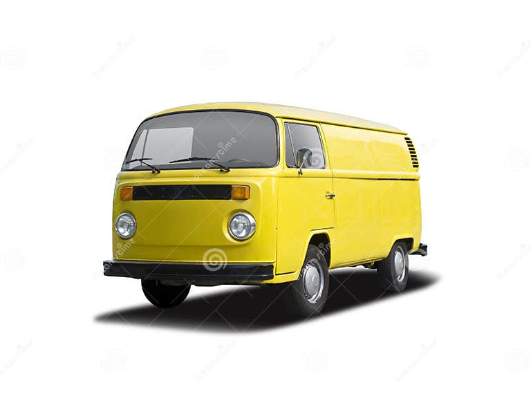 VW Type 2 van isolated stock photo. Image of cargo, restored - 42494754