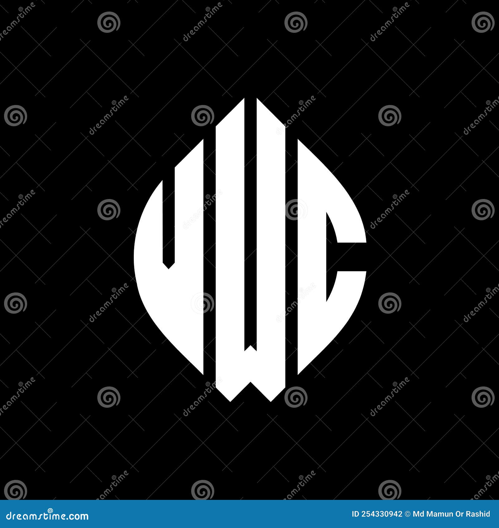 VWC Circle Letter Logo Design with Circle and Ellipse Shape. VWC ...