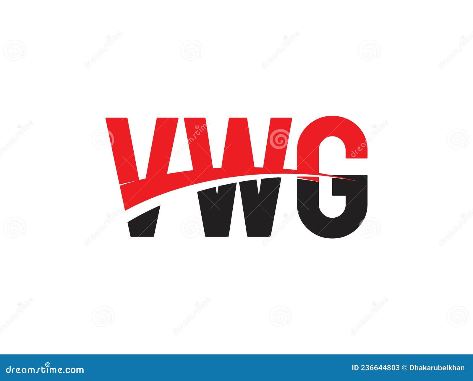 VWG Letter Initial Logo Design Vector Illustration Stock Vector ...