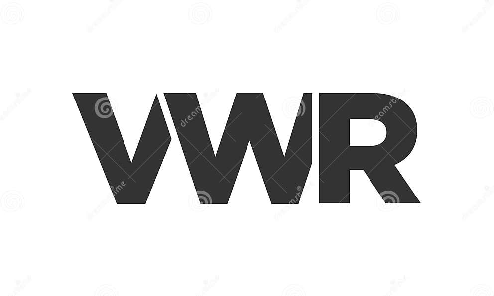 VWR Logo Design Template with Strong and Modern Bold Text. Initial ...