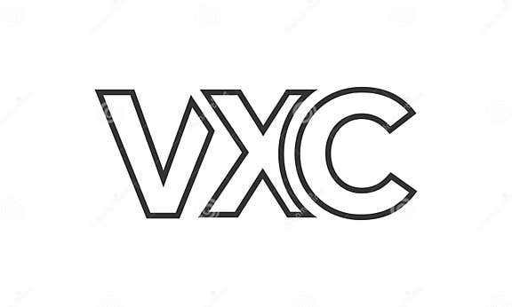 VXC Logo Design Template with Strong and Modern Bold Text. Initial ...