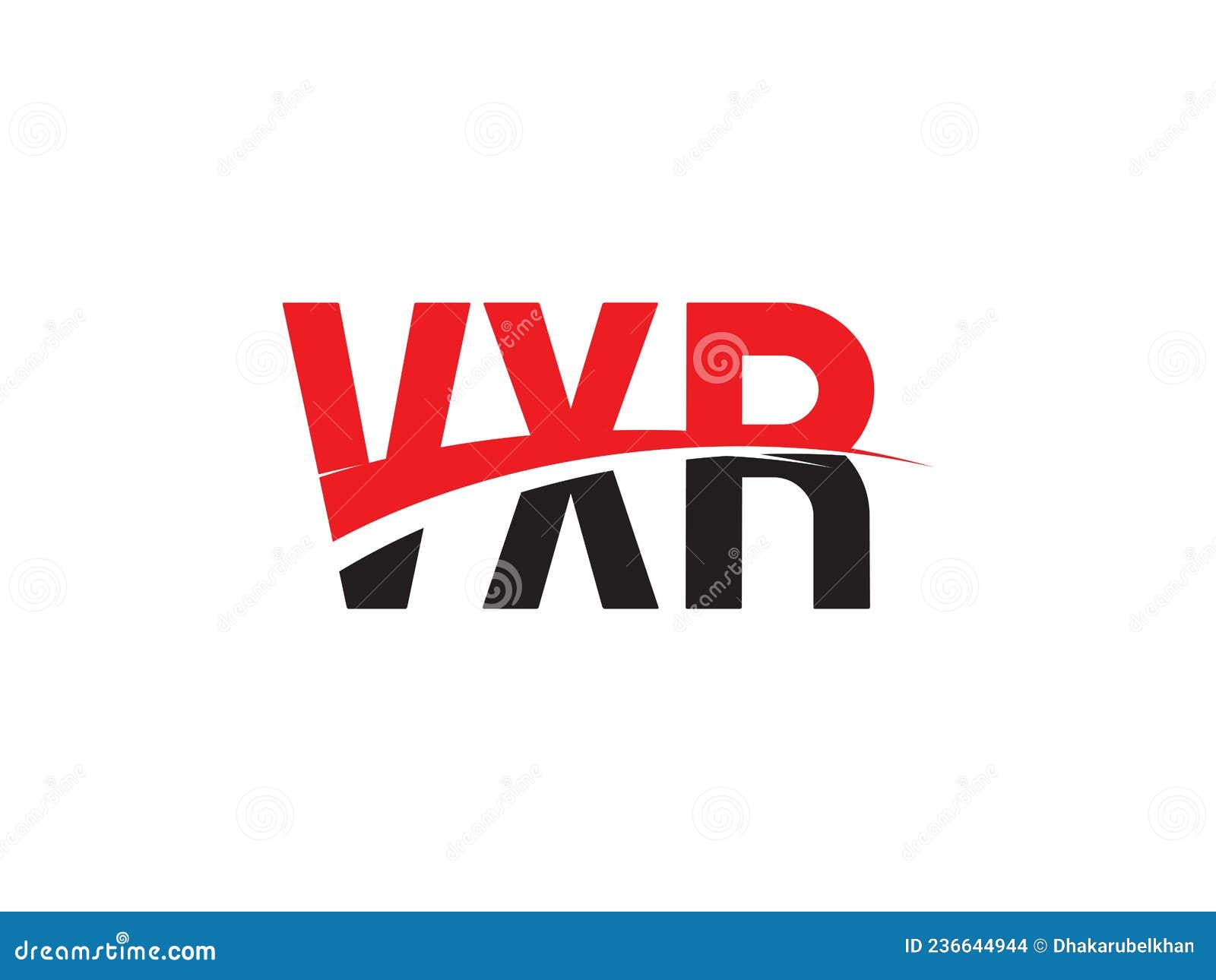 VXR Letter Initial Logo Design Vector Illustration Stock Vector ...