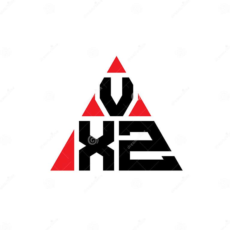 VXZ Triangle Letter Logo Design with Triangle Shape. VXZ Triangle Logo ...