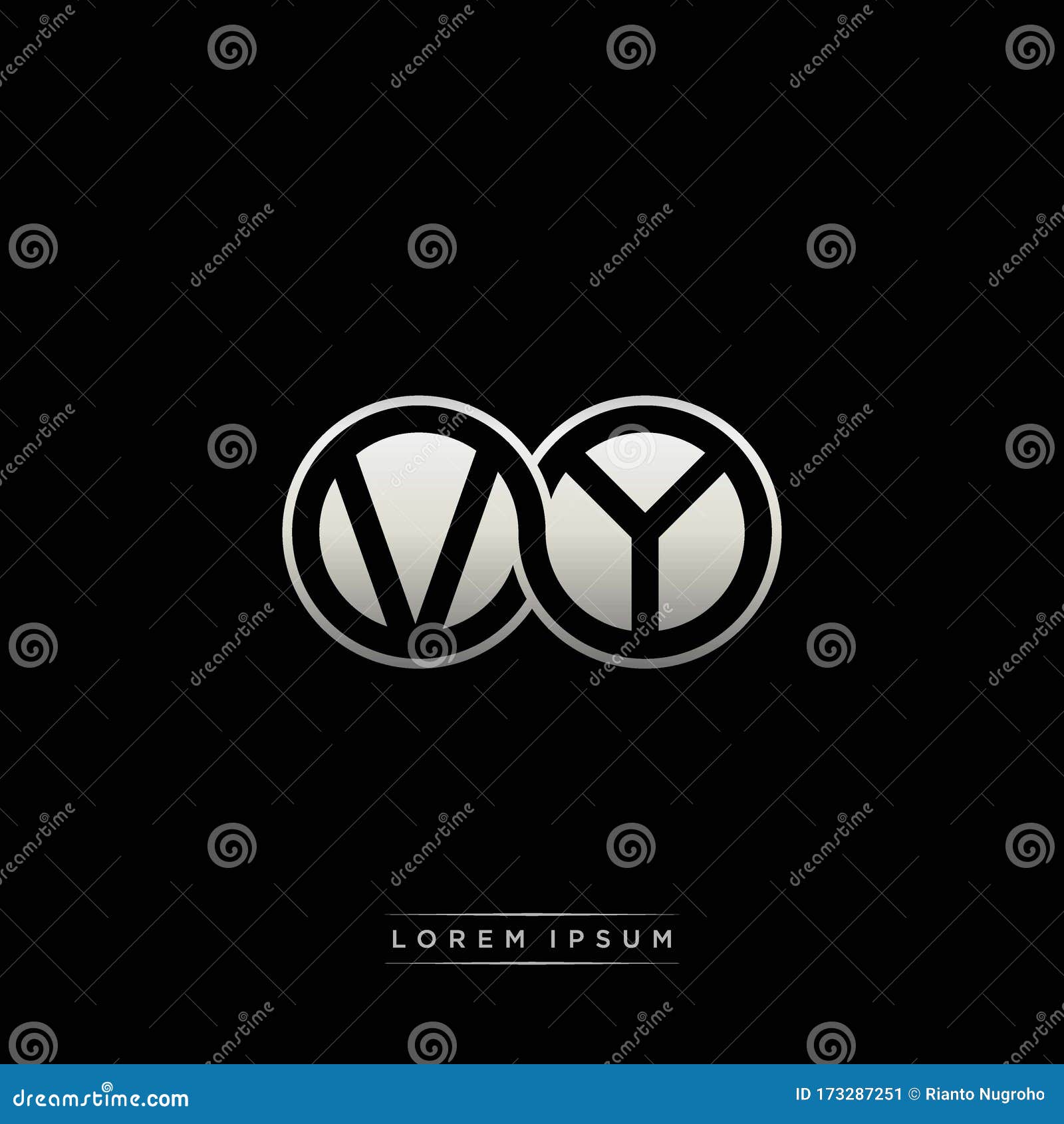 VY Initial Letter Linked Circle Capital Monogram Logo Modern Template ...