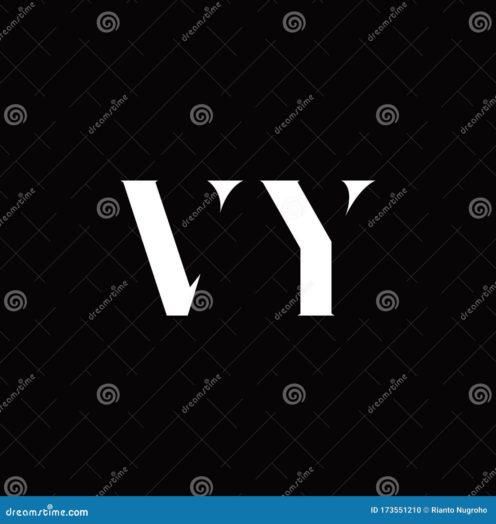 VY Logo Letter Initial Logo Designs Template Stock Vector ...