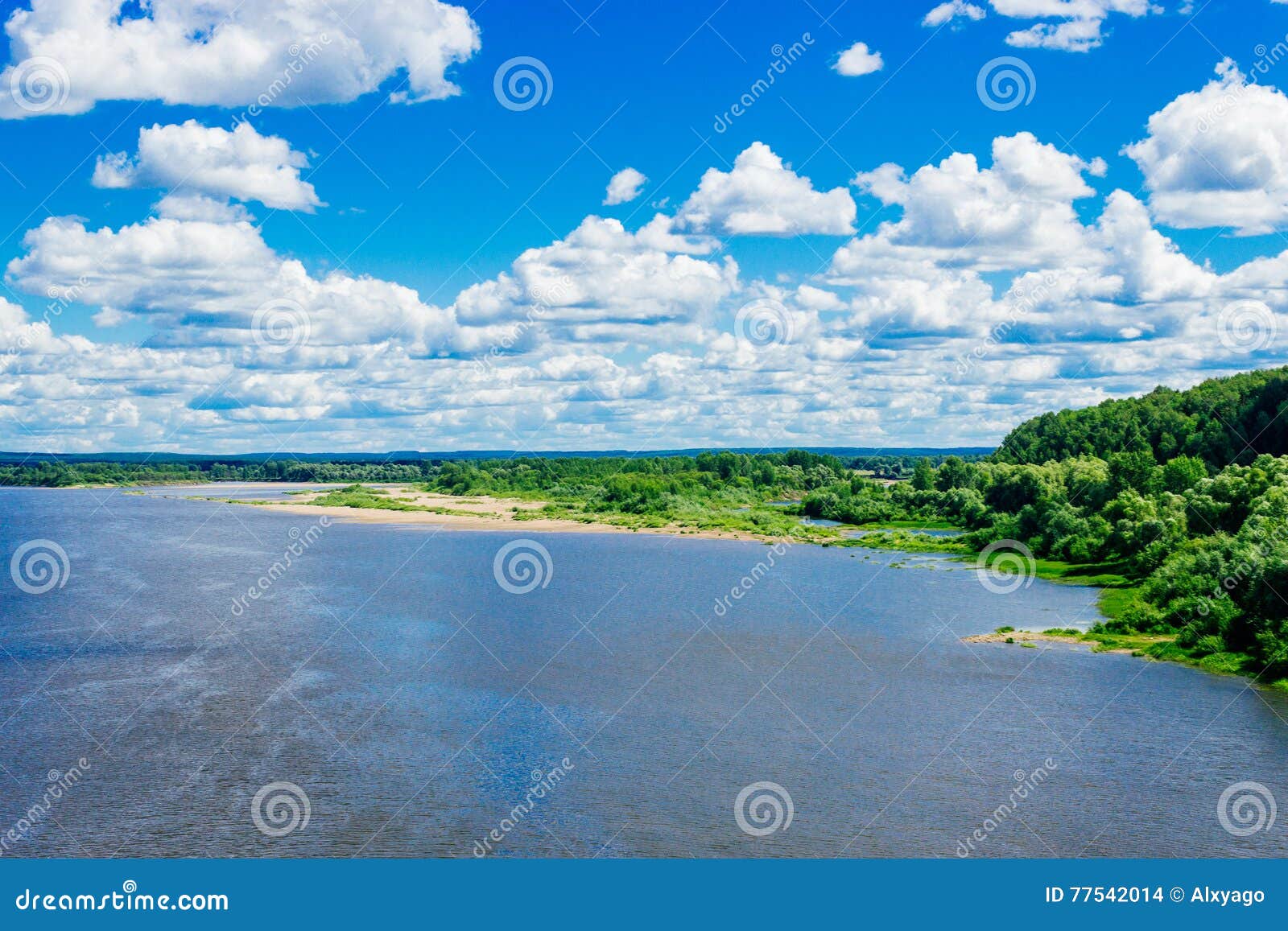 Vyatka river view stock photo. Image of travel, land - 77542014