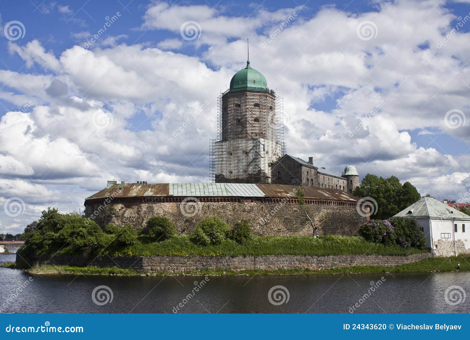 Vyborg castle stock photo. Image of castle, island, river - 24343620