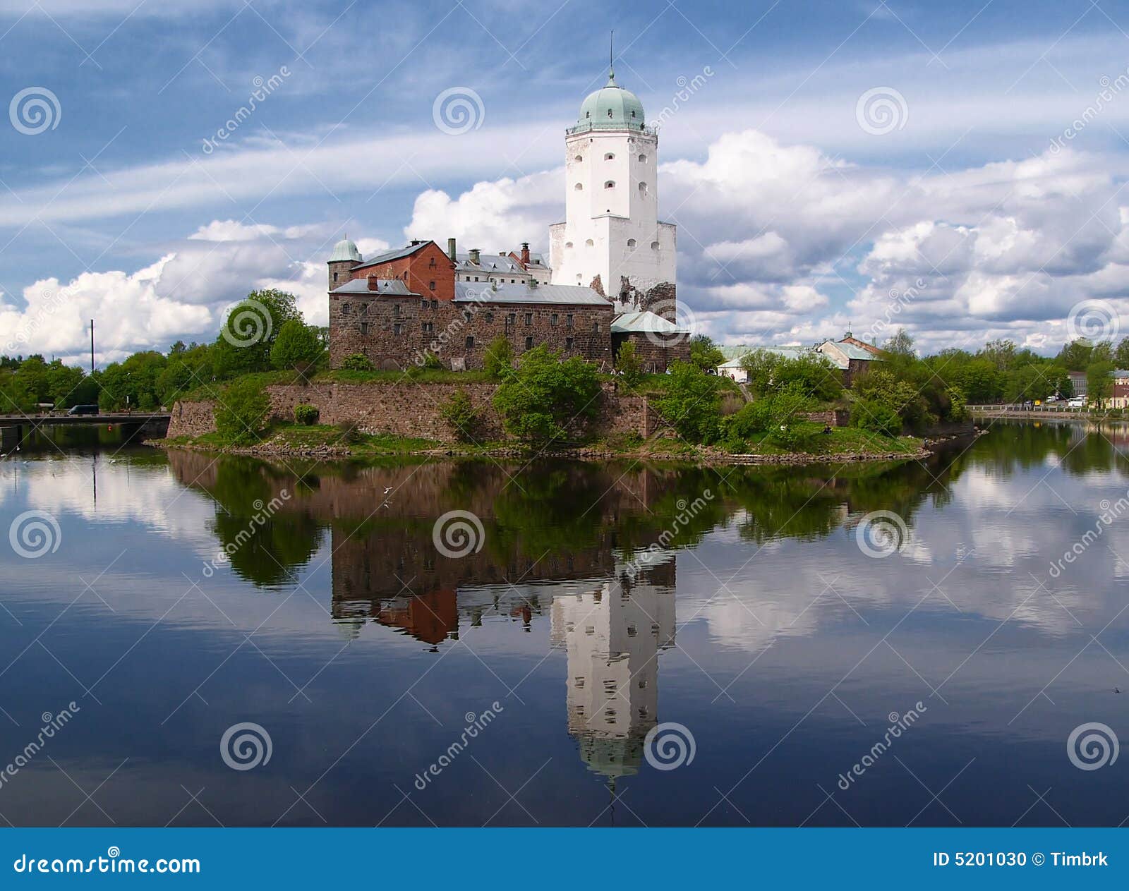 Vyborg Castle stock photo. Image of fortified, tower, turret - 5201030