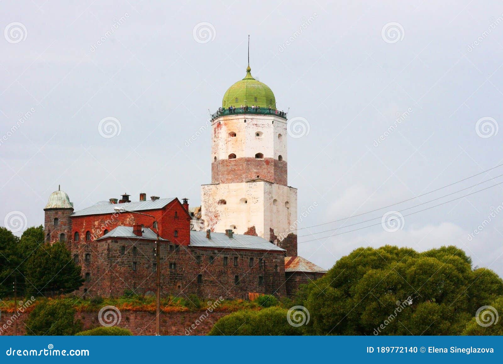 Medieval Castle on the Island. Stock Photo - Image of history, building ...