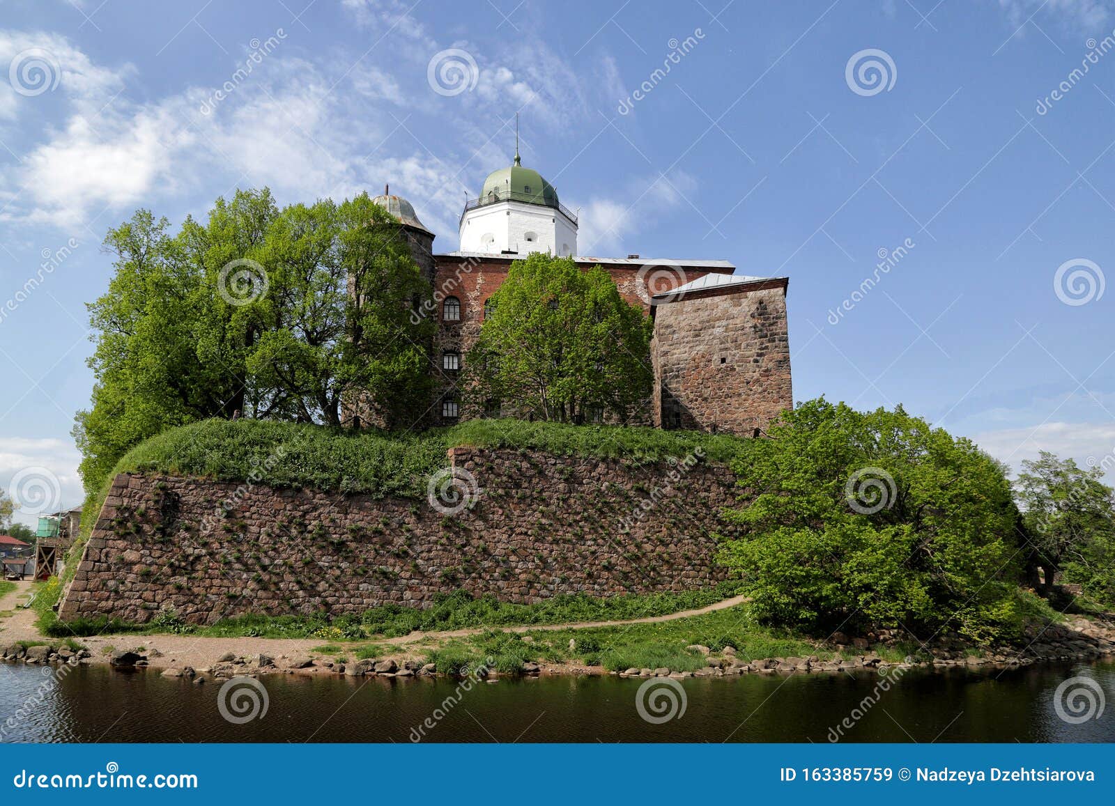 View of the 13th Century Vyborg Castle Stock Image - Image of island ...