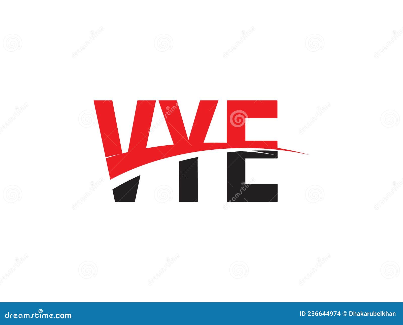 VYE Letter Initial Logo Design Vector Illustration Stock Vector ...