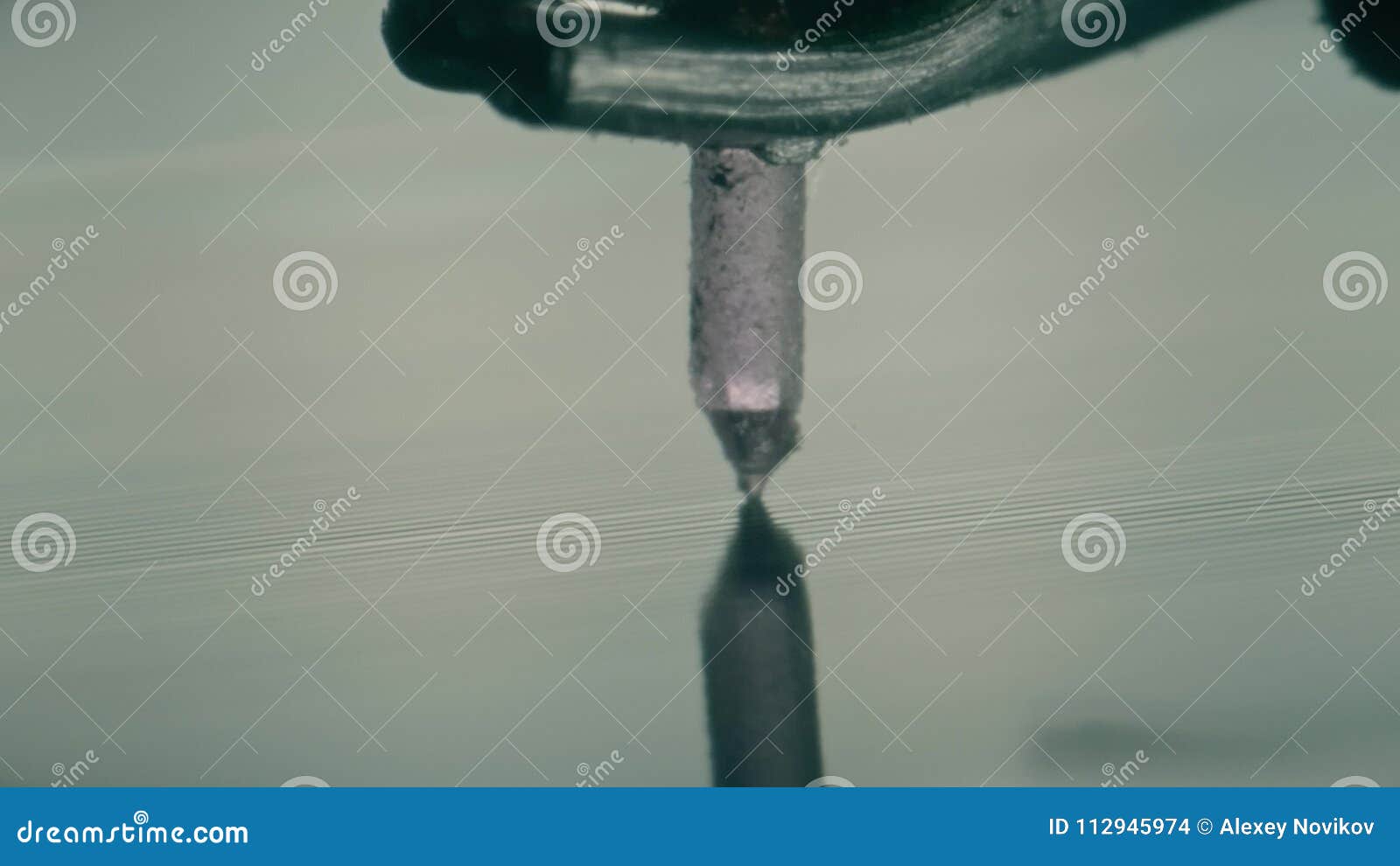 Macro Shot of a Vynil Record Player Needle Stock Photo - Image of micro ...