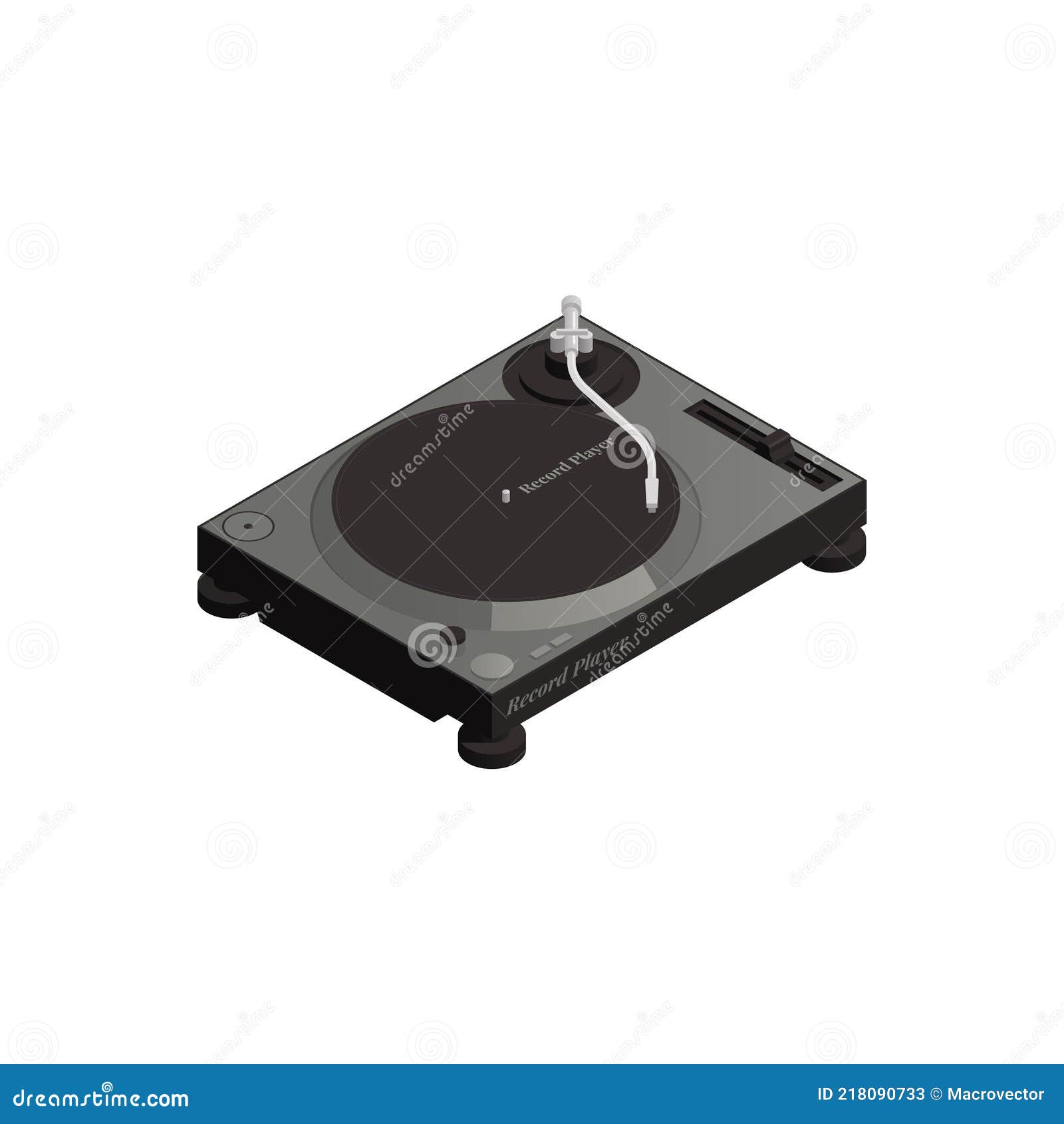 Record Player Icon stock vector. Illustration of stereo - 218090733