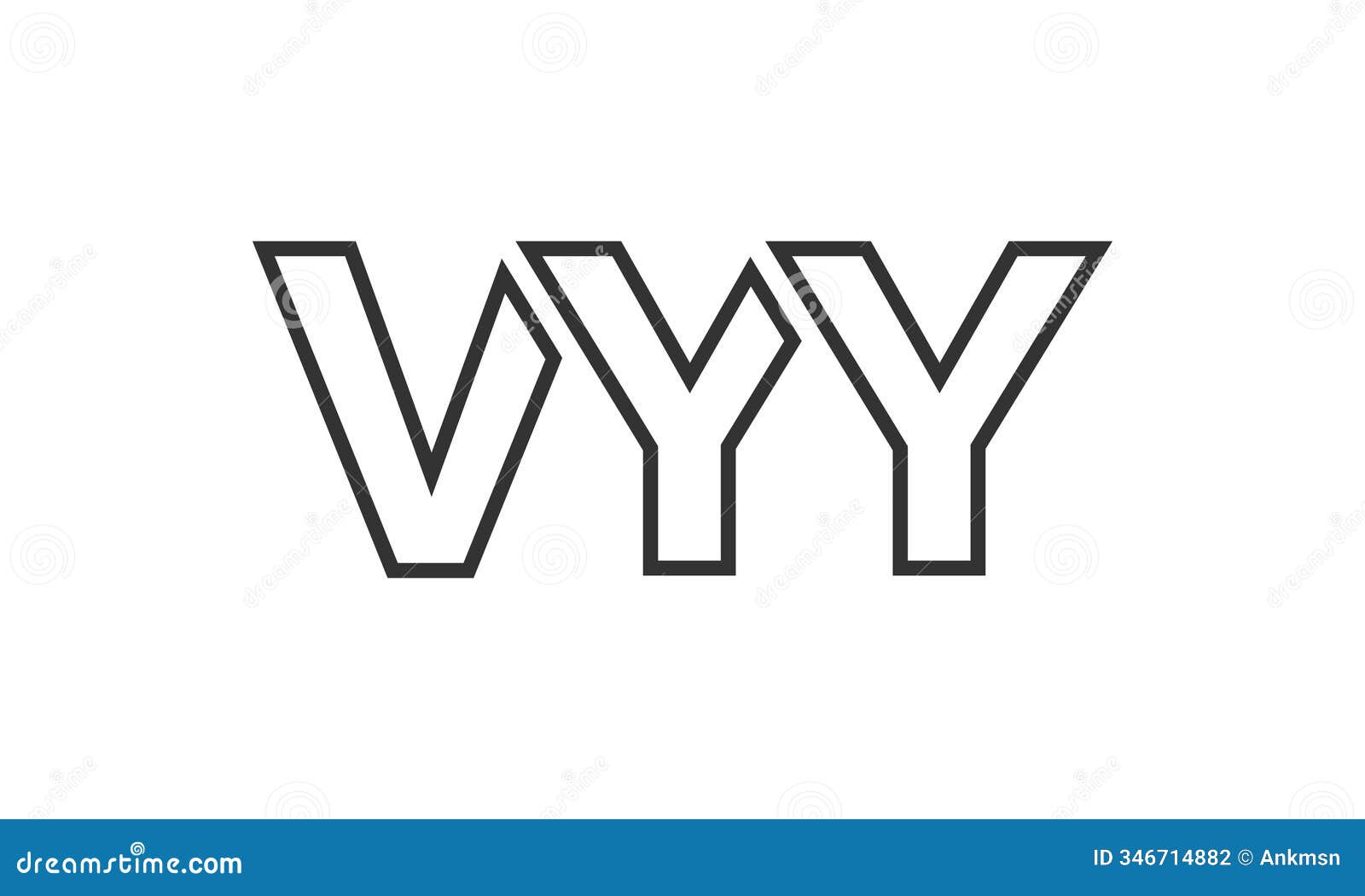 VYY Logo Design Template with Strong and Modern Bold Text. Initial ...