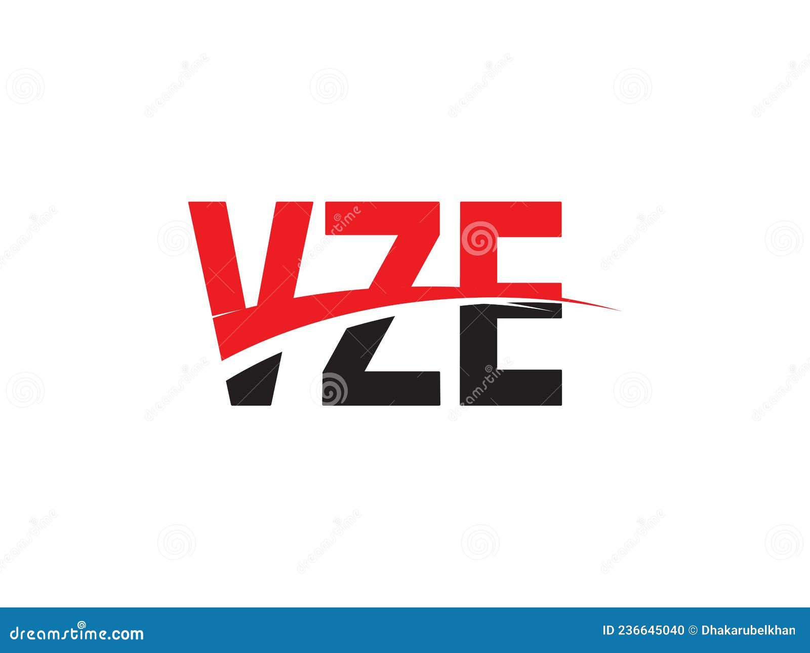VZE Letter Initial Logo Design Vector Illustration Stock Vector ...