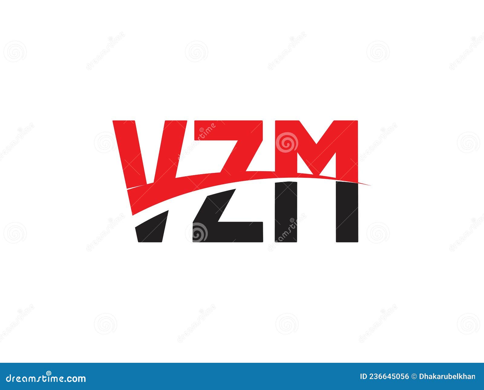 VZM Letter Initial Logo Design Vector Illustration Stock Vector ...