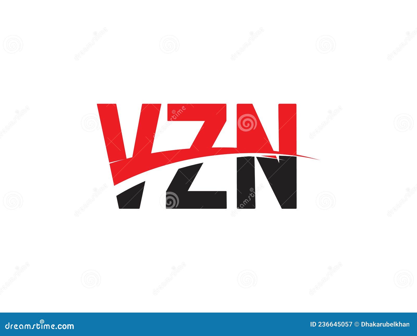 VZN Letter Initial Logo Design Vector Illustration Stock Vector ...