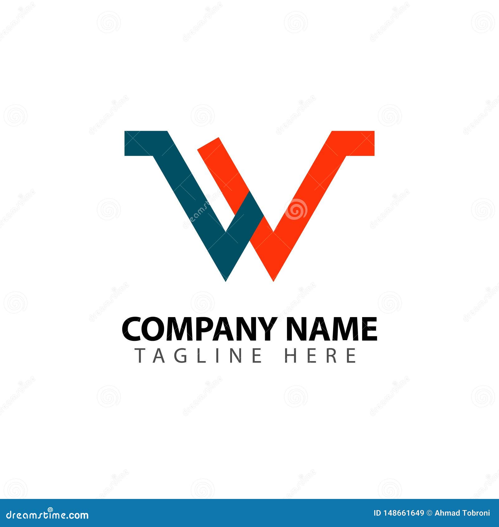 W Company Logo Vector Template Design Illustration Stock Vector ...