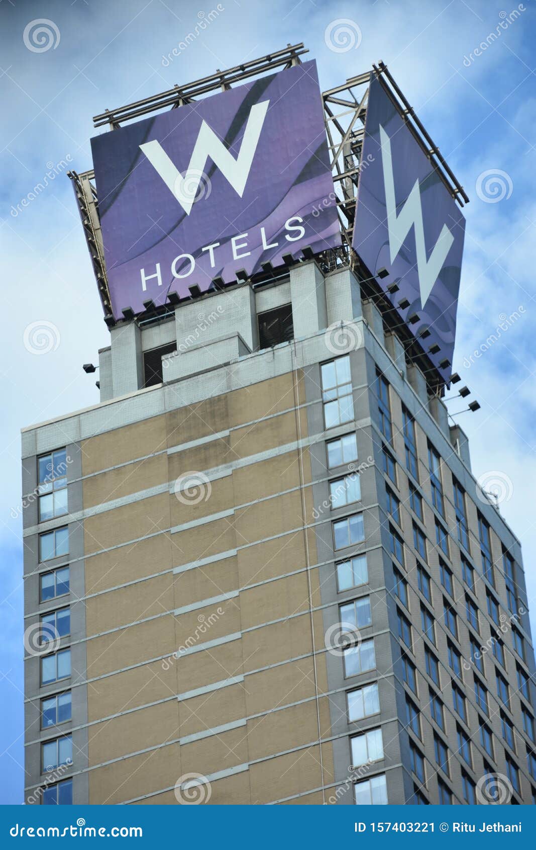W Hotel in Times Square, New York Editorial Photo - Image of developer ...