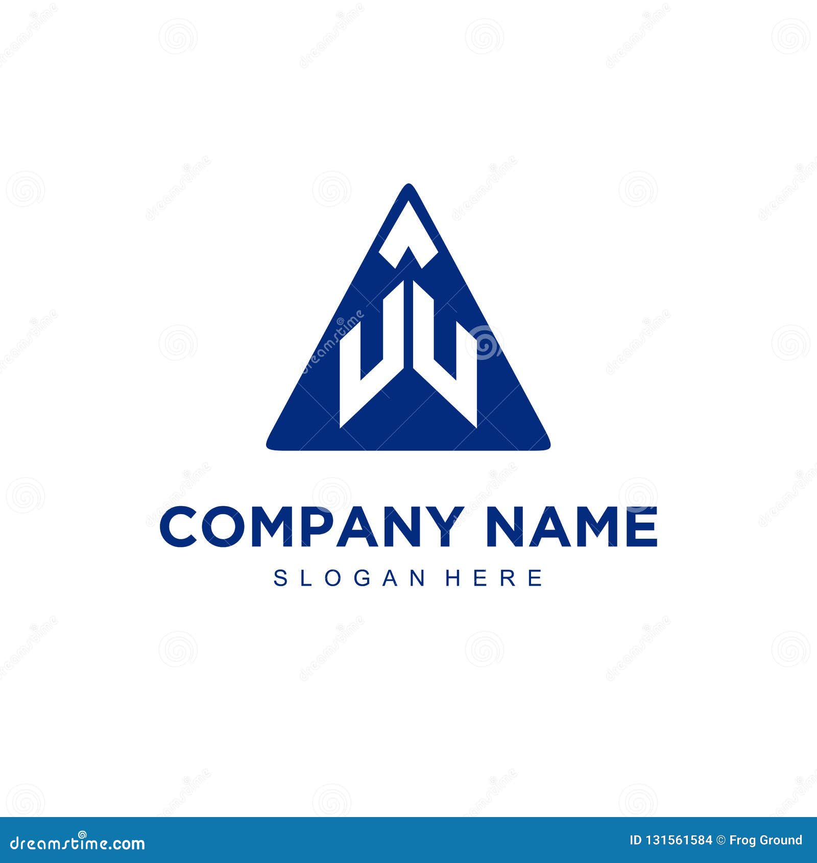 W Initial Logo Template Vector Stock Illustration - Illustration of ...