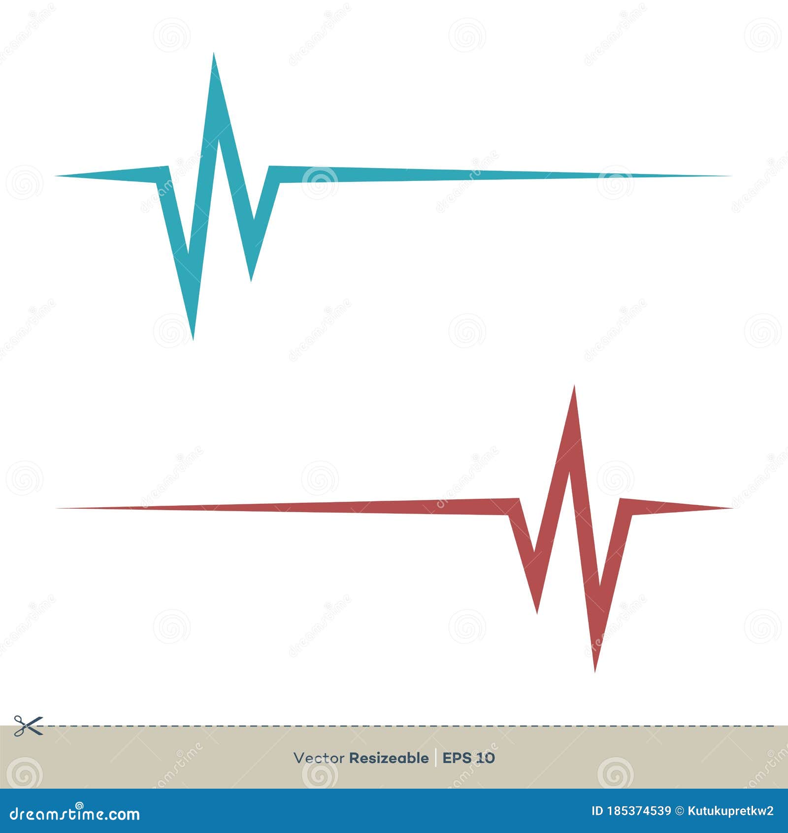 W Letter ECG Pulse Logo Template Illustration Design. Vector EPS 10 ...