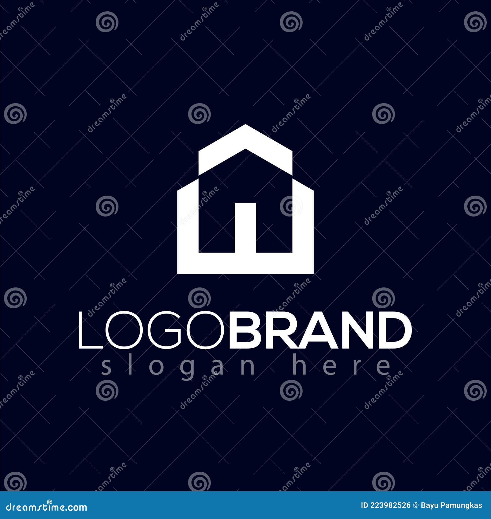 W Letter Home Logo Element. Home Logo Template Stock Vector ...