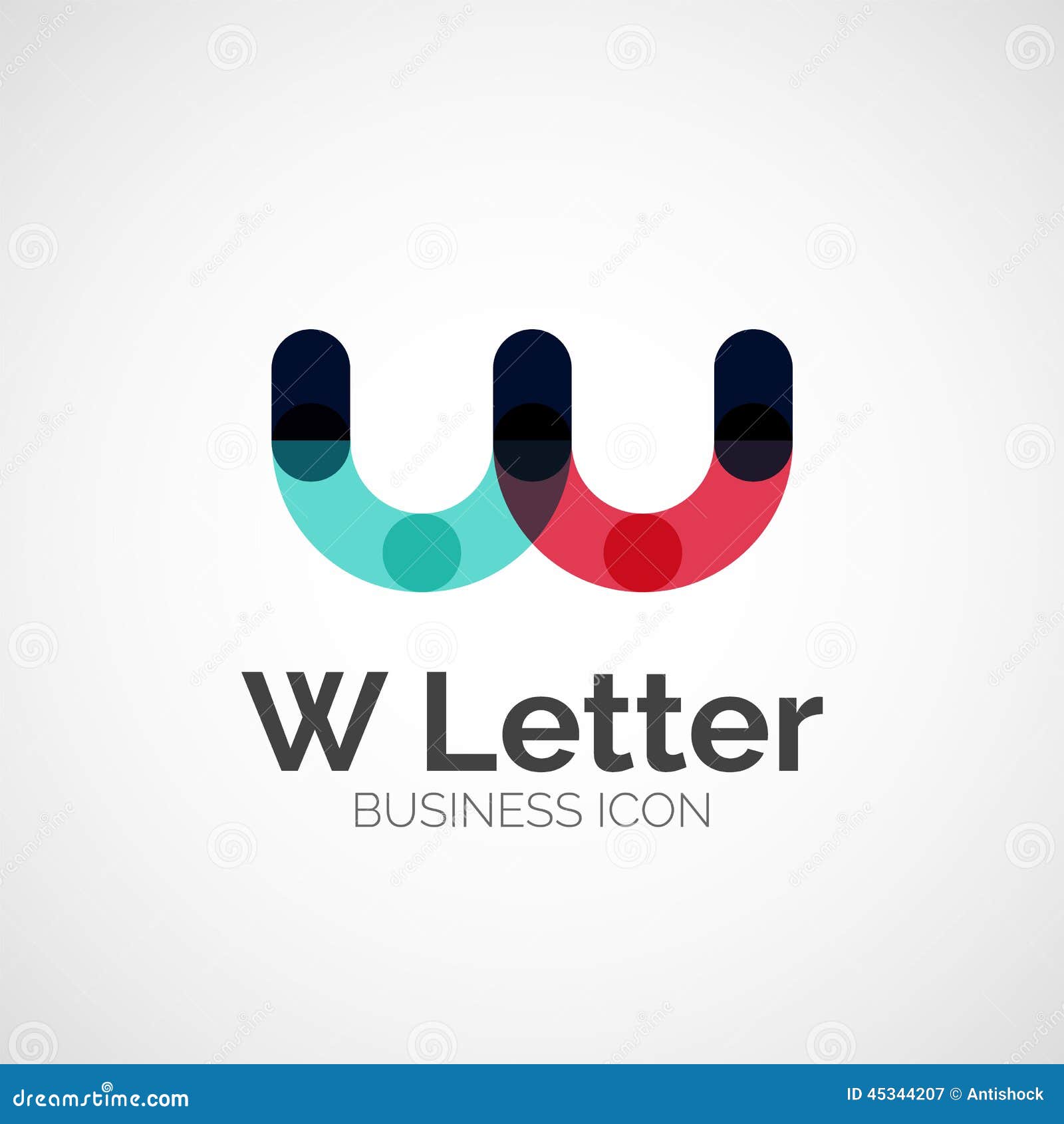 W Letter Logo, Minimal Line Design Stock Vector - Illustration of ...