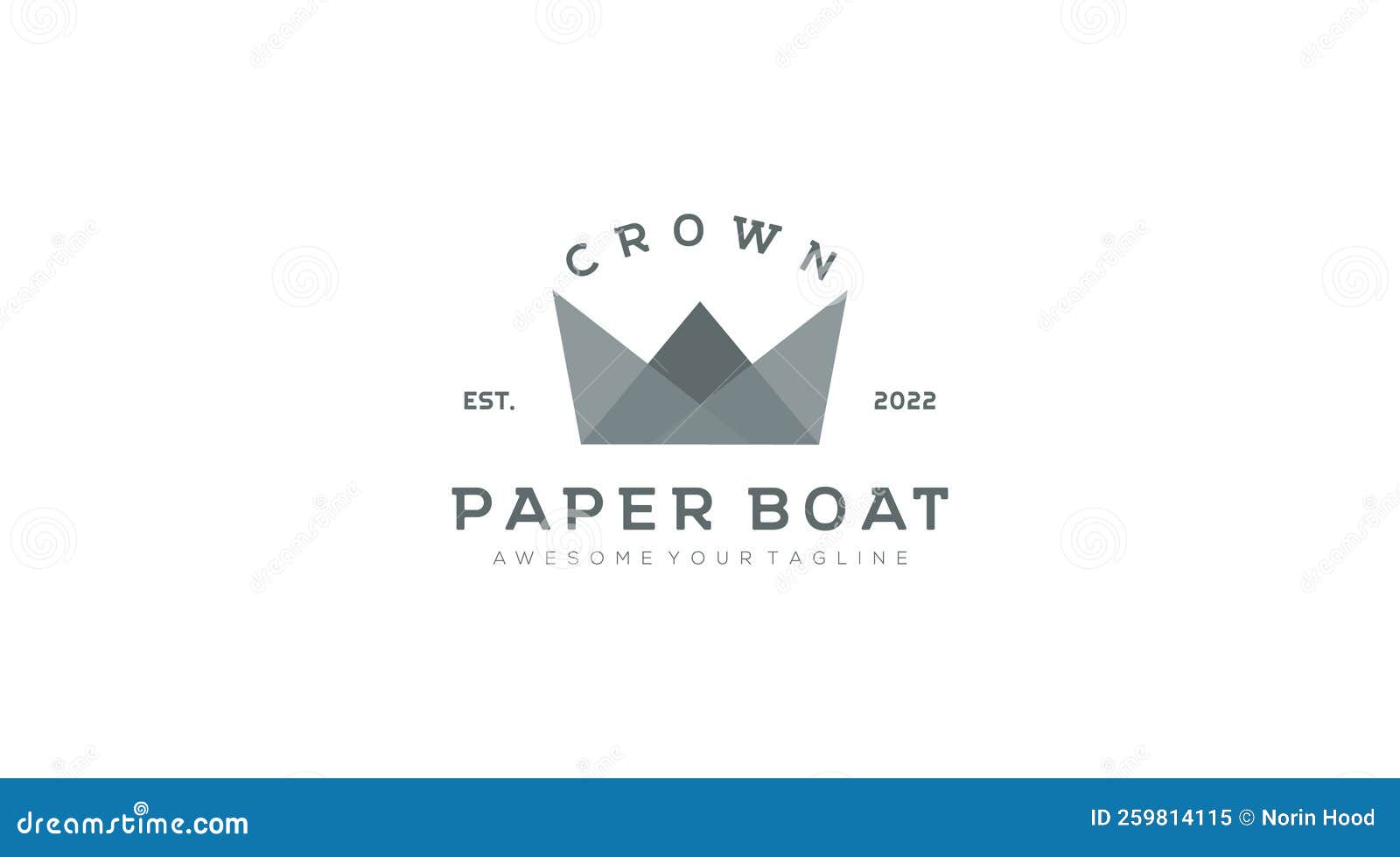 W Letter Paper Boat Logo Design Vector Illustration Stock Illustration ...