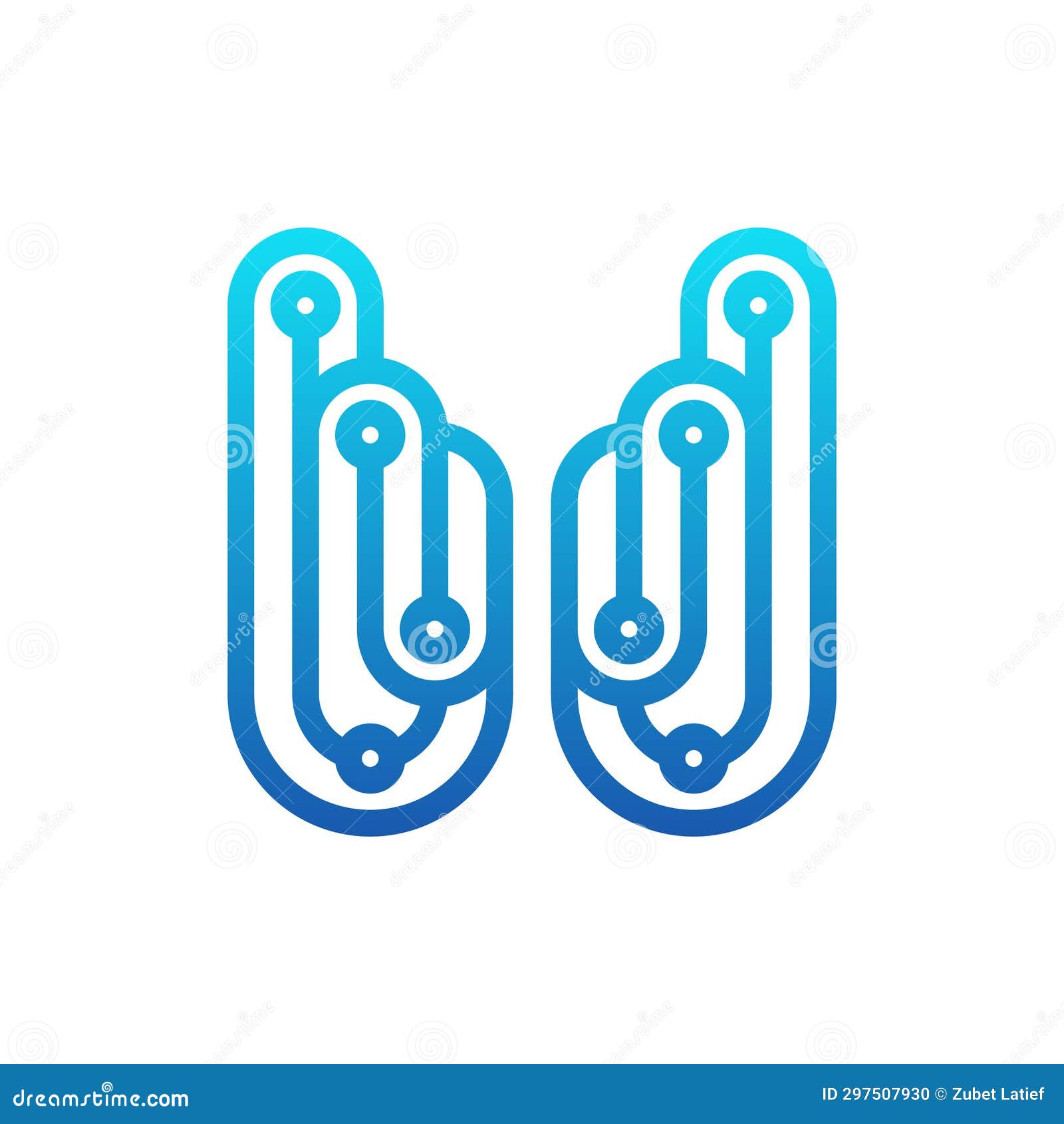 W Letter Technology Logo Design Template, Simple Alphabet Vector Logo ...