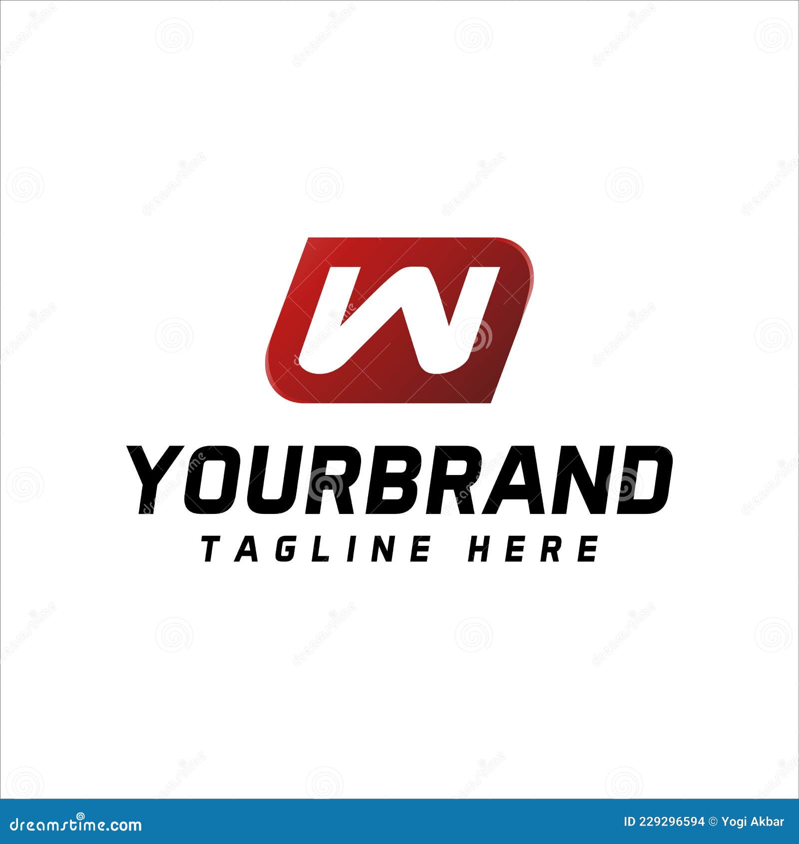 W Letter Vector Graphic Alphabet Symbol on White Background Stock ...