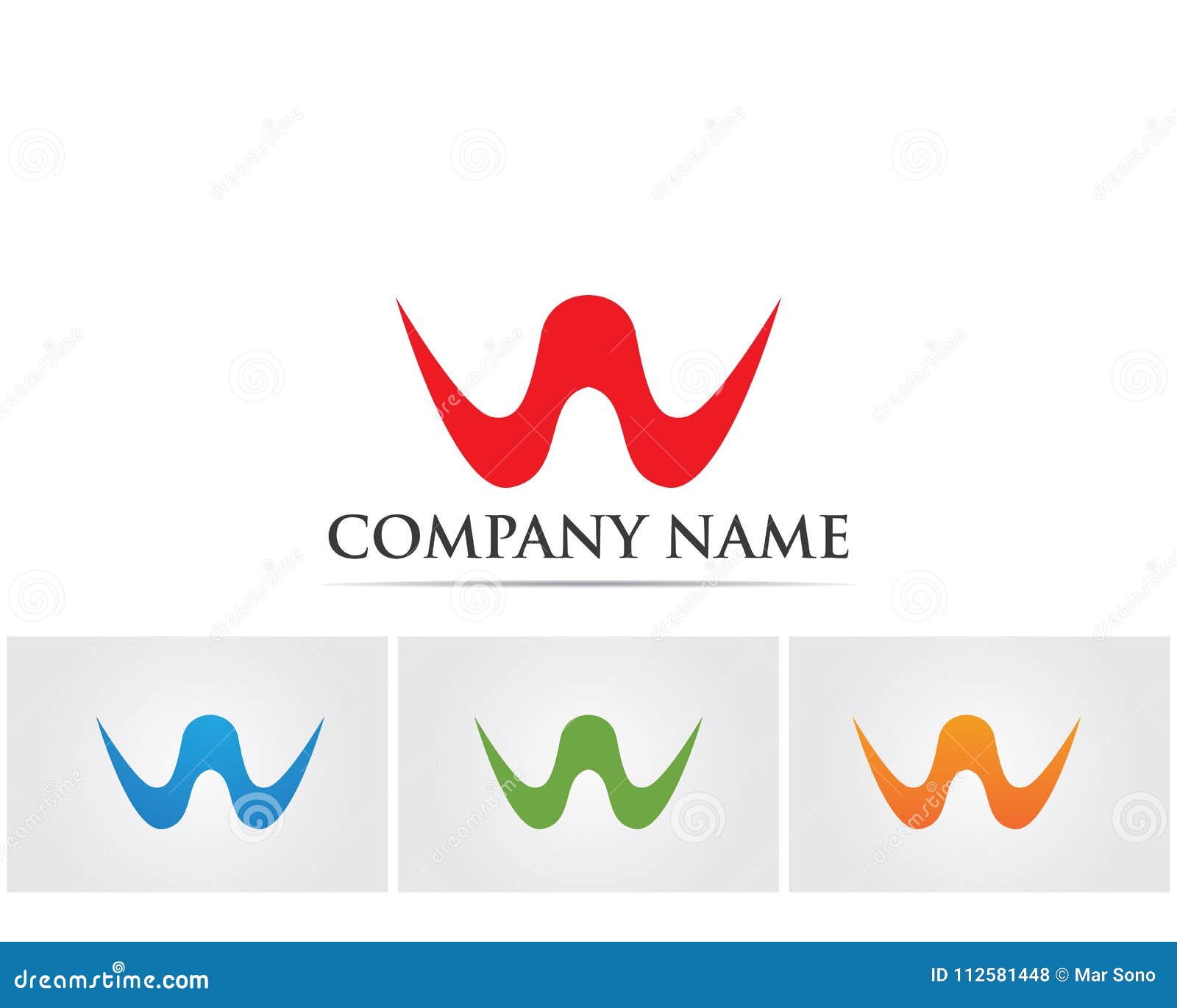W Letters Business Logo and Symbols Template. Stock Vector ...