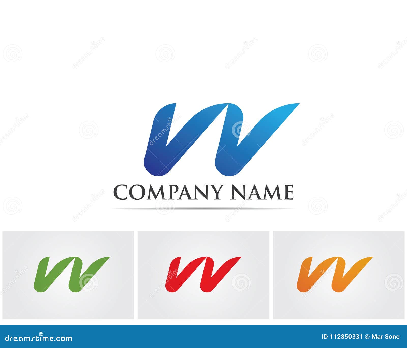 W Letters Business Logo and Symbols Template.. Stock Vector ...