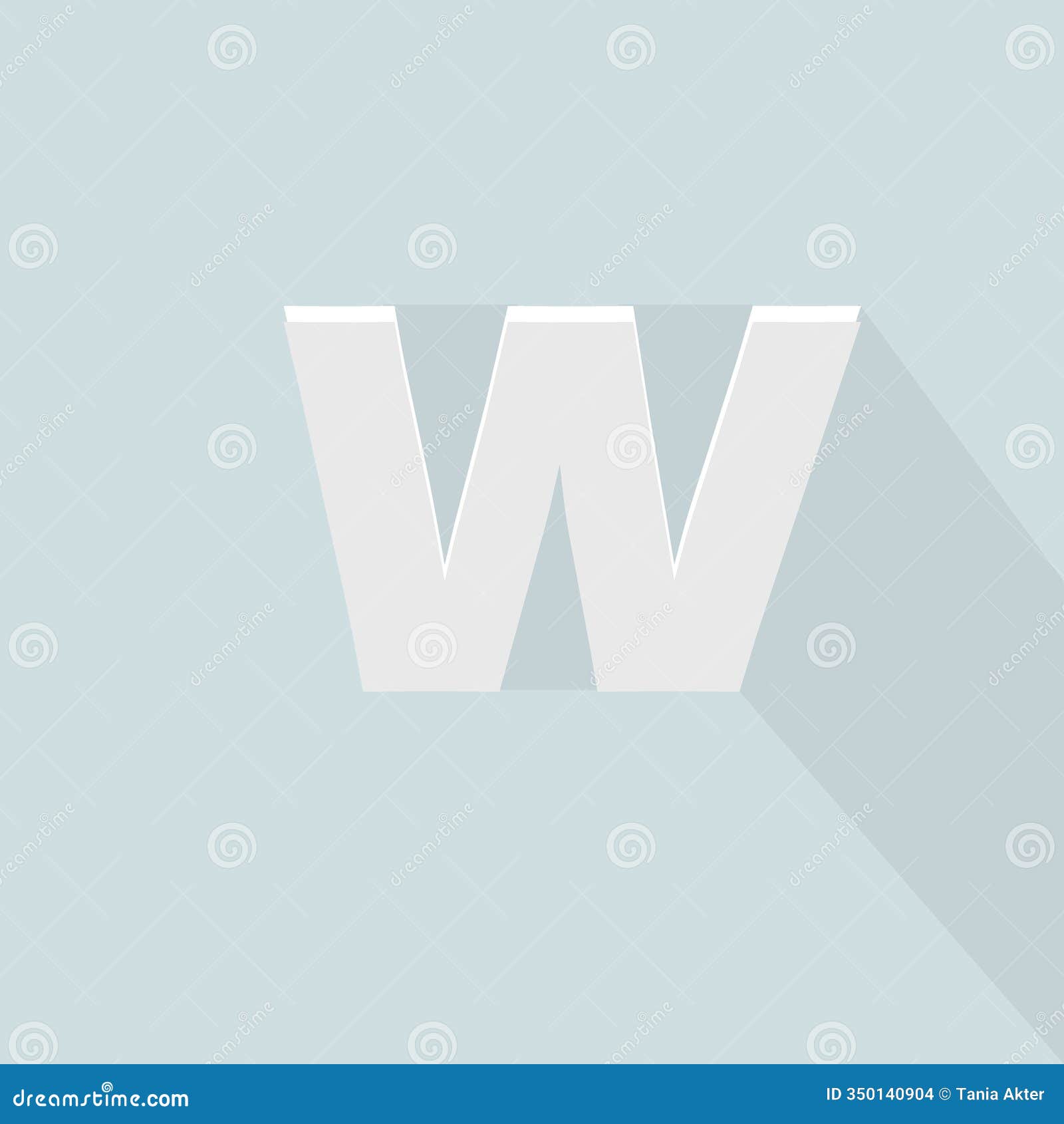 W text vector stock illustration. Illustration of design - 350140904