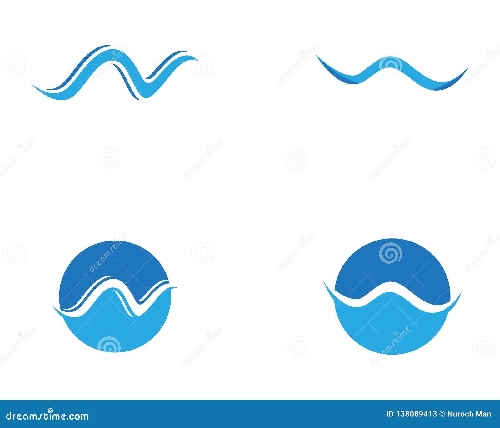 W Wave Logo Template Vector Design Illustration Stock Illustration ...