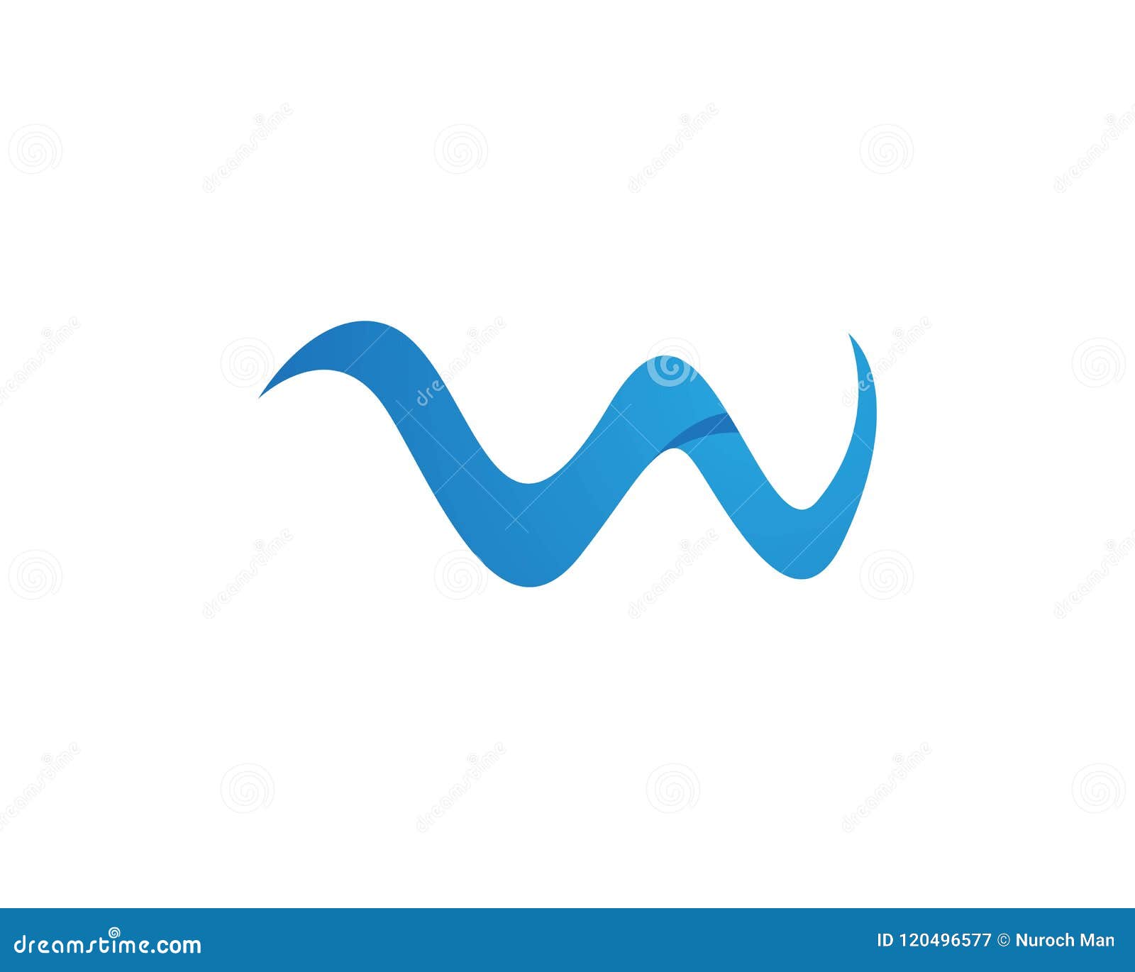 W Wave Logos and Symbols Vector Stock Vector - Illustration of liquid ...