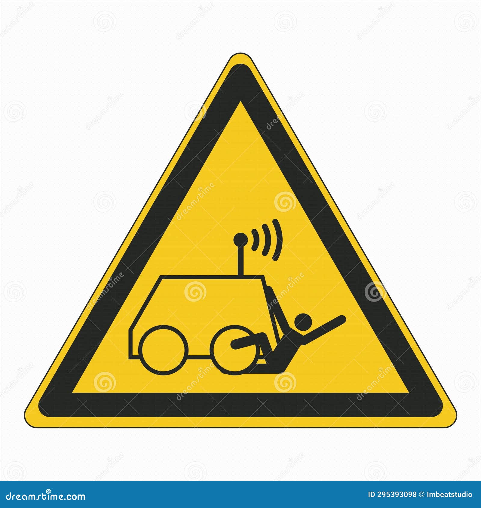 W037 ISO 7010 Registered Safety Signs Warnings Run Over by Remote ...