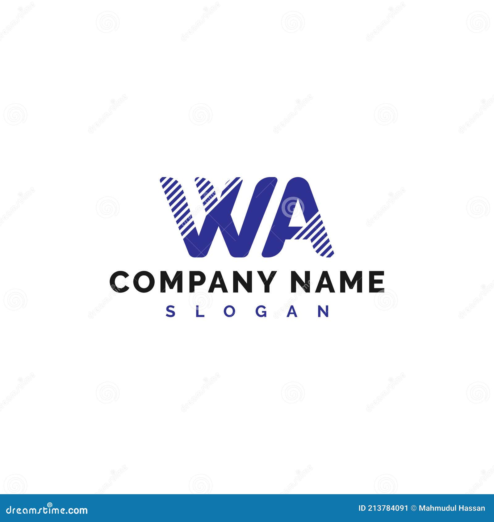 WA Letter Logo Design. WA Letter Logo Vector Illustration - Vector ...